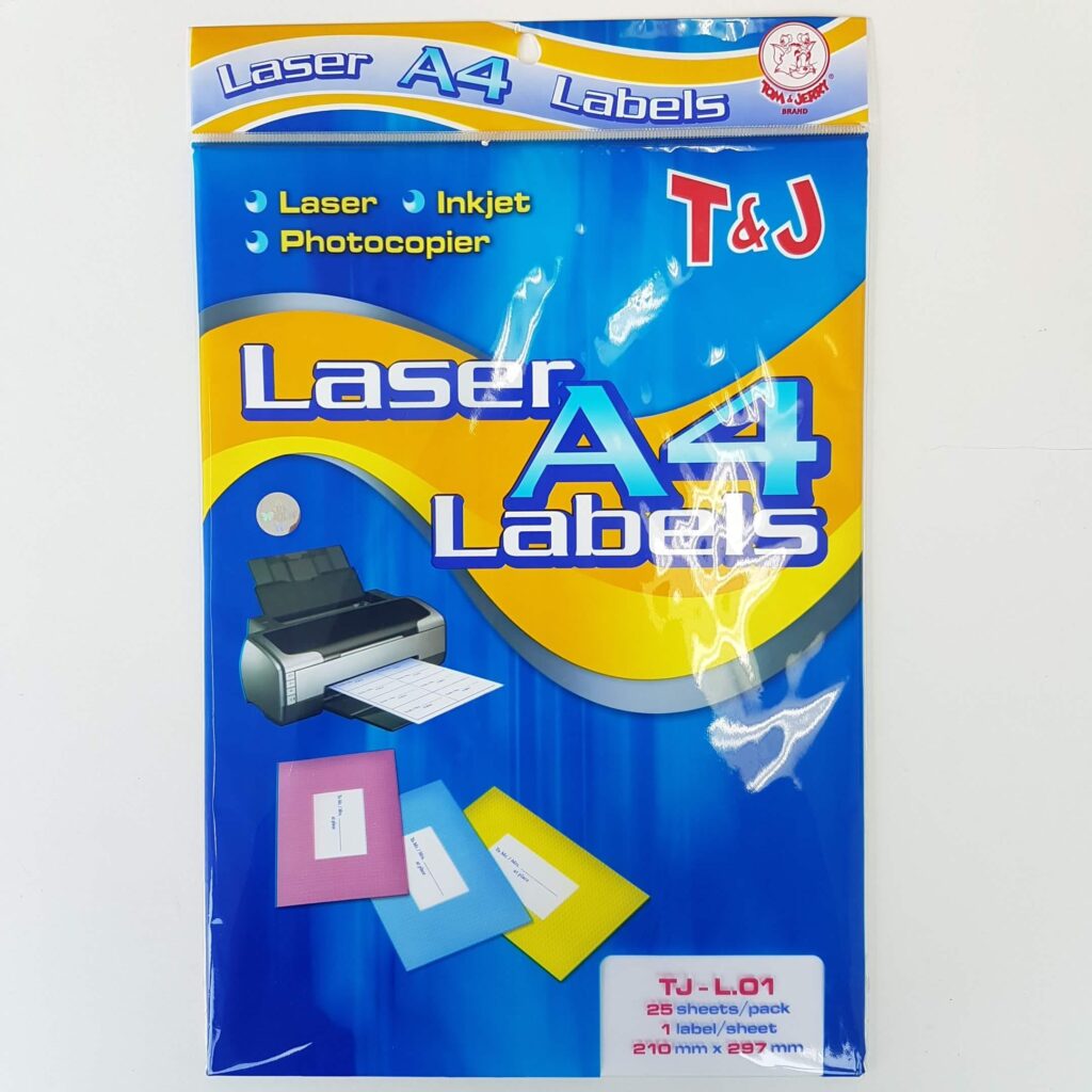Self-Adhesive Labels A4 No.121 — TJ Labels